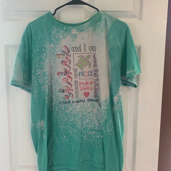 Tops | Teal Vsco Girl Shirt | Poshmark